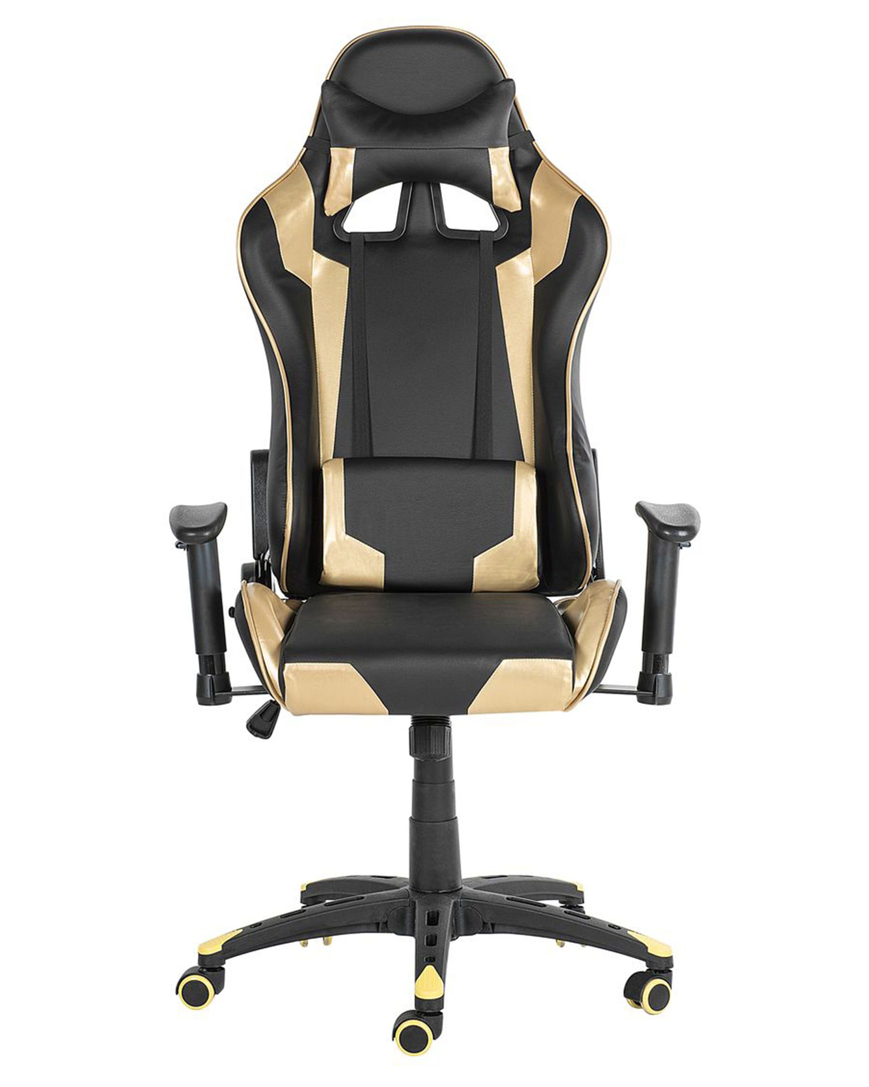 Gaming Chair Black and Gold KNIGHT | Beliani.co.uk