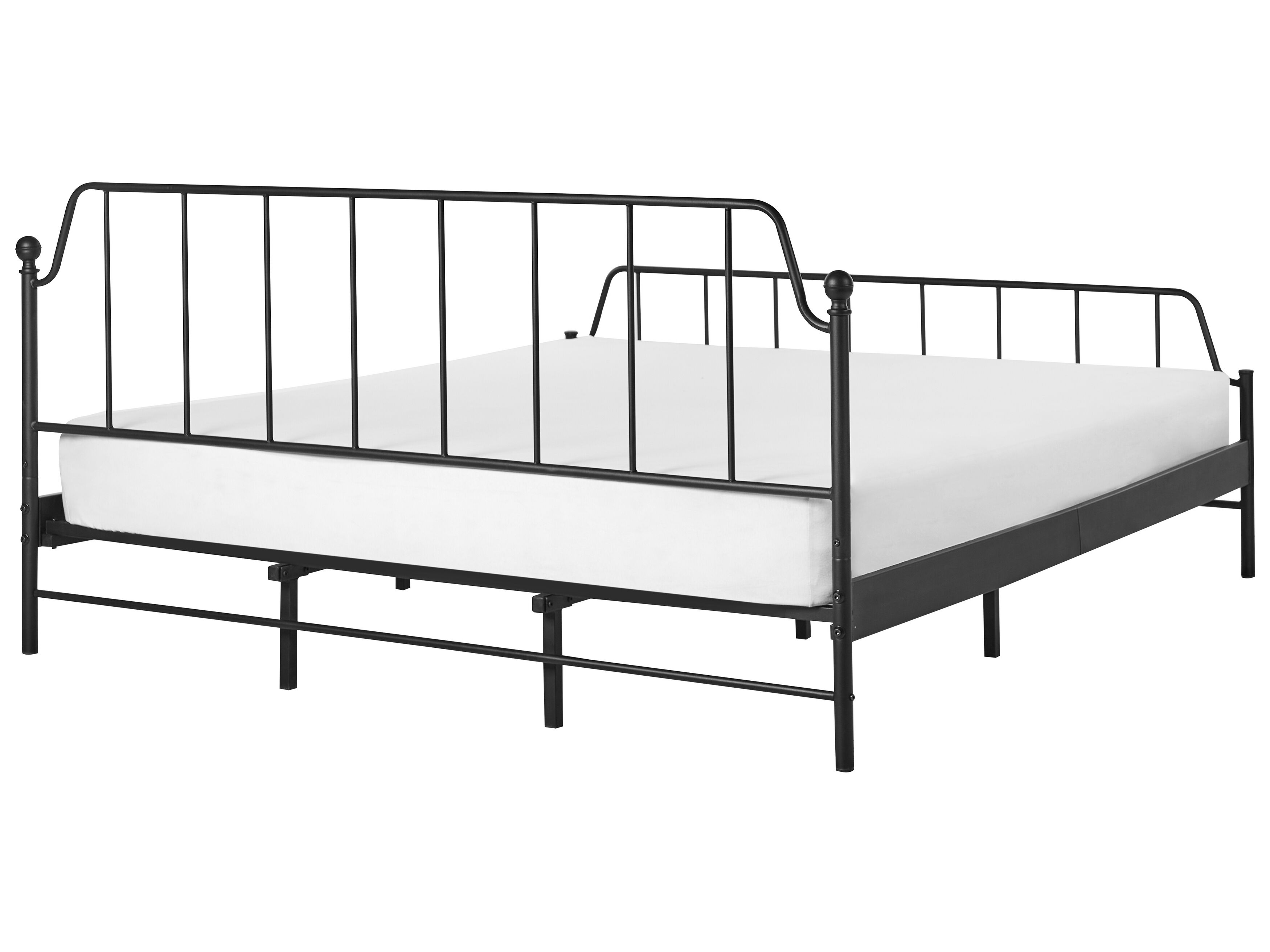 Parisänky rauta musta 180 x 200 cm MAURESSAC | Beliani.fi