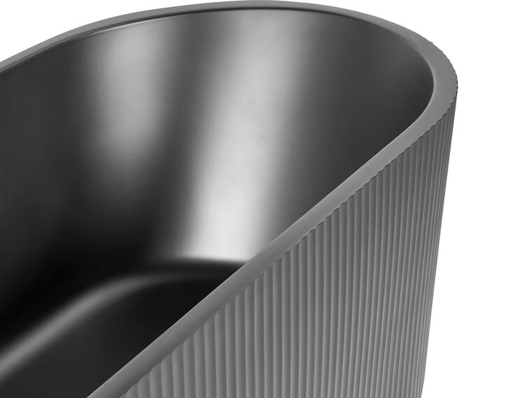 Fritstående badekar sort 169 x 80 cm GOCTA | Beliani.dk