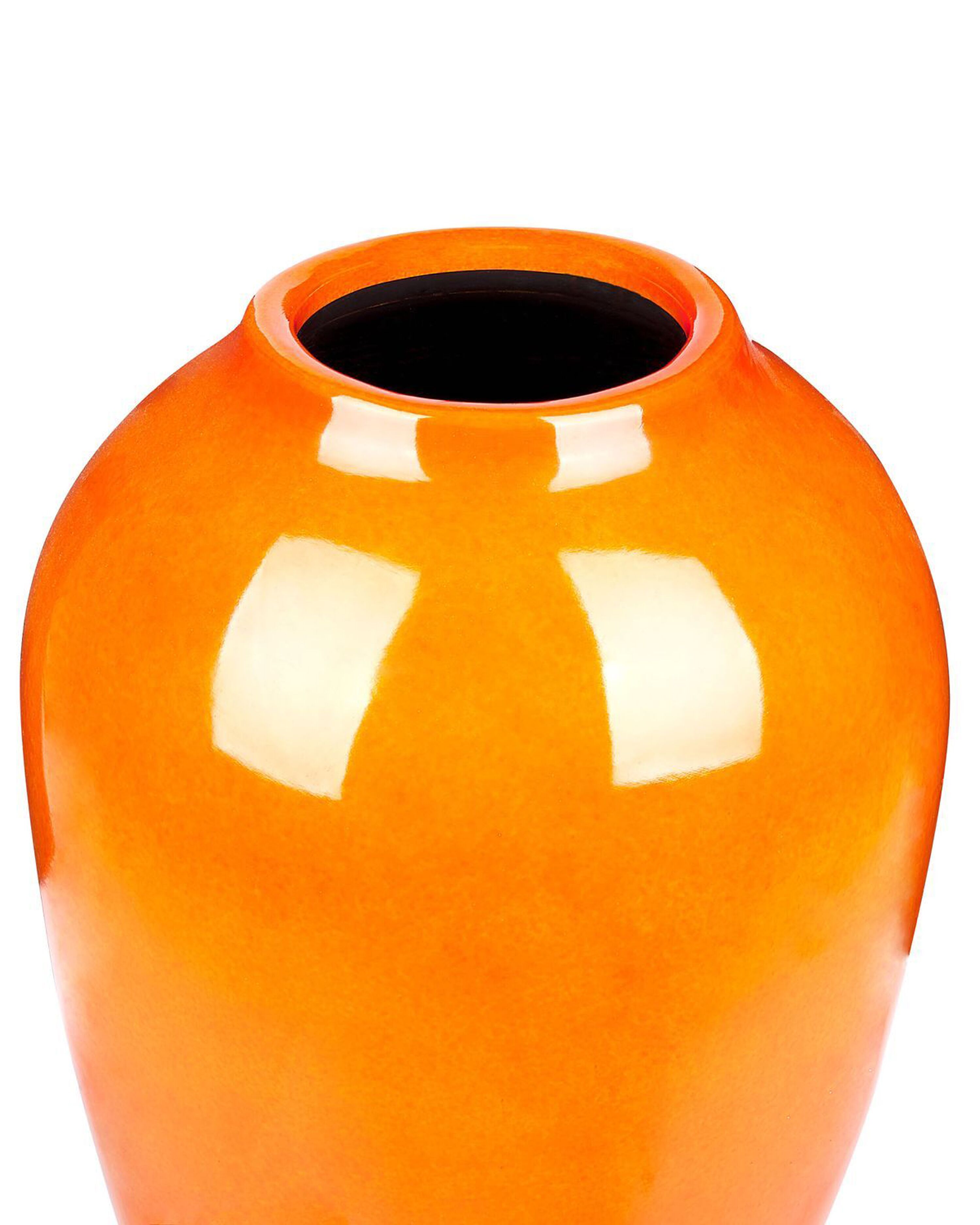 Terracotta Flower Vase 39 cm Orange TERRASA | Beliani.co.uk
