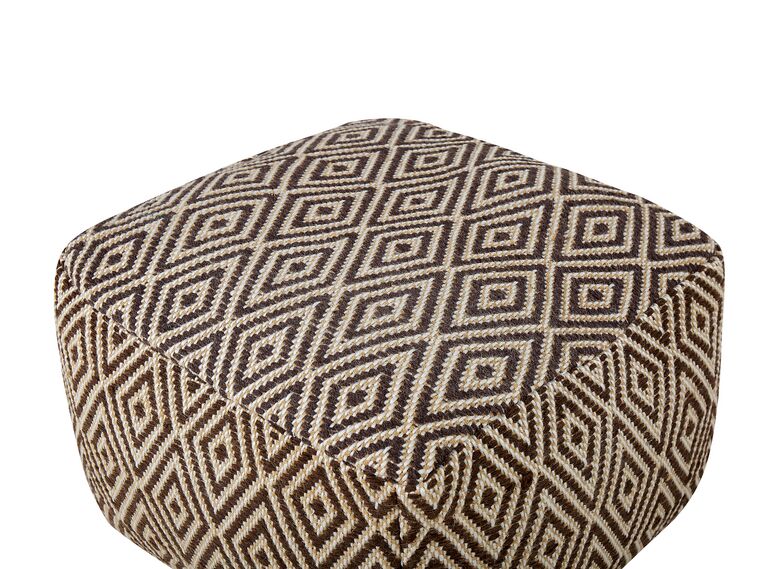 Puff i beige og brun 60 x 40 cm MANISA | Beliani.no