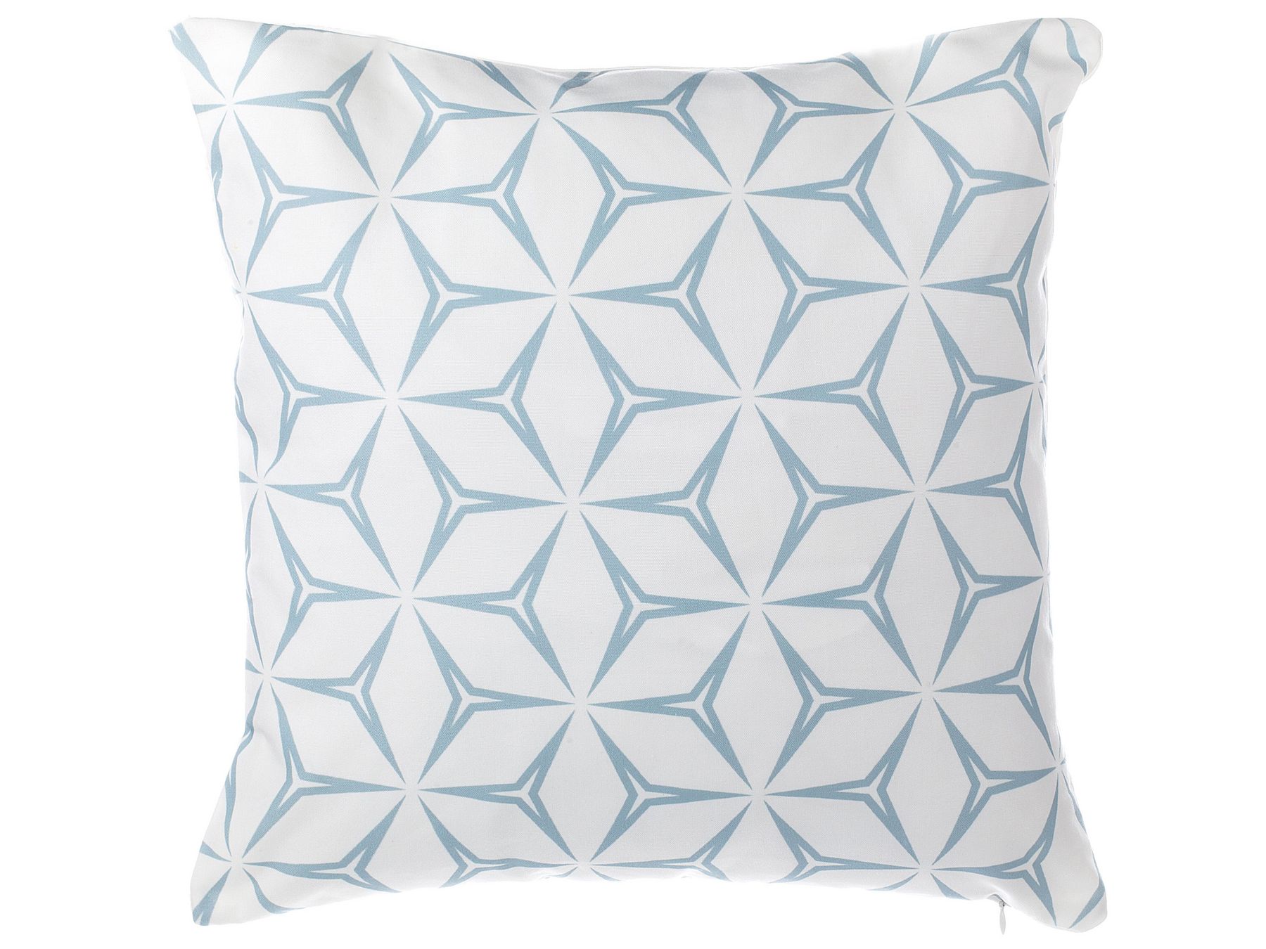 Set of 2 Cushions Geometric Pattern 45 x 45 cm Light Blue WEIGELA ...