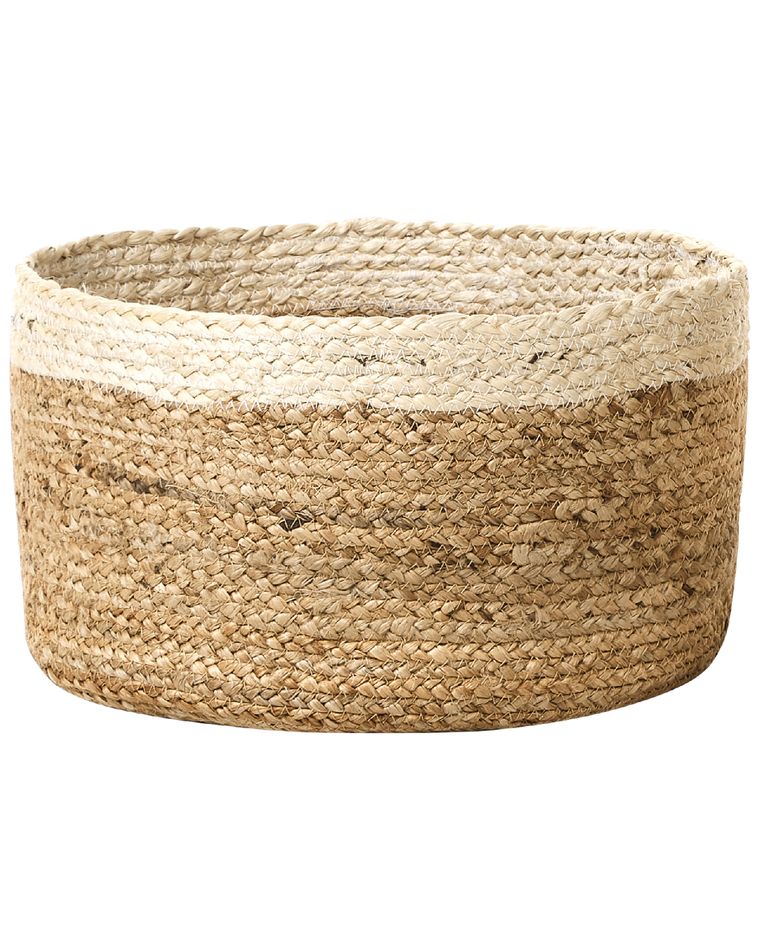 Set of 3 Jute Baskets Natural and Beige TAJORI | Beliani.co.uk