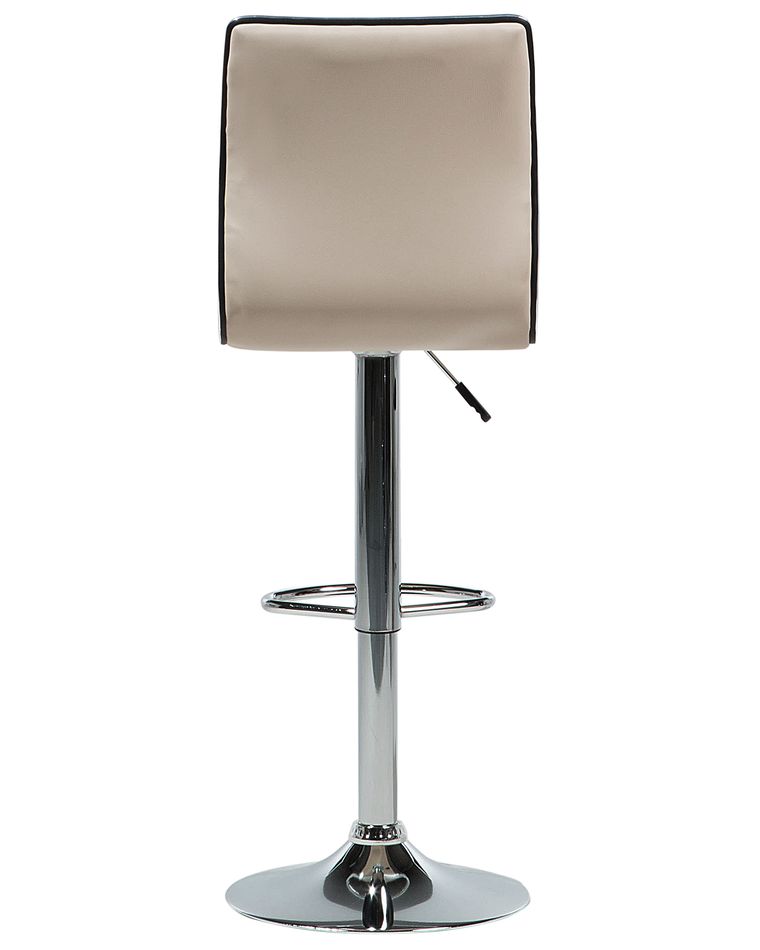 Set of 2 Faux Leather Bar Stools Beige LUCERNE | Beliani.co.uk