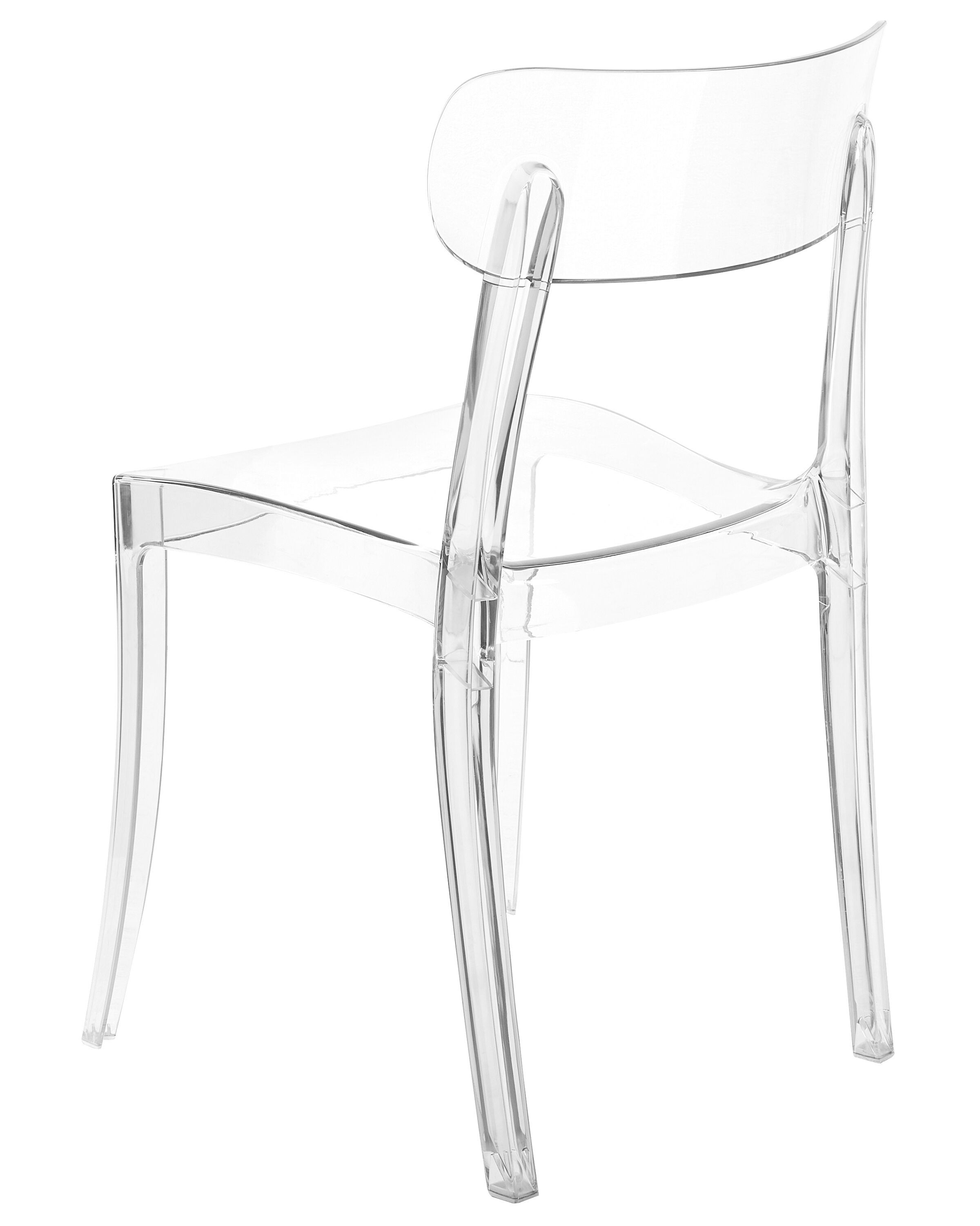 Set of 2 Dining Chairs Transparent COVINGTON | Beliani.co.uk