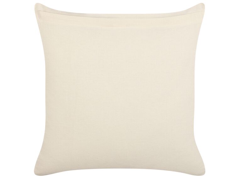 Cuscino cotone bianco sporco e nero 45 x 45 cm MYRICA | Beliani.it