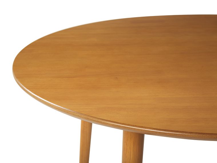Round Dining Table ⌀ 110 cm Light Wood RADAN | Beliani.co.uk