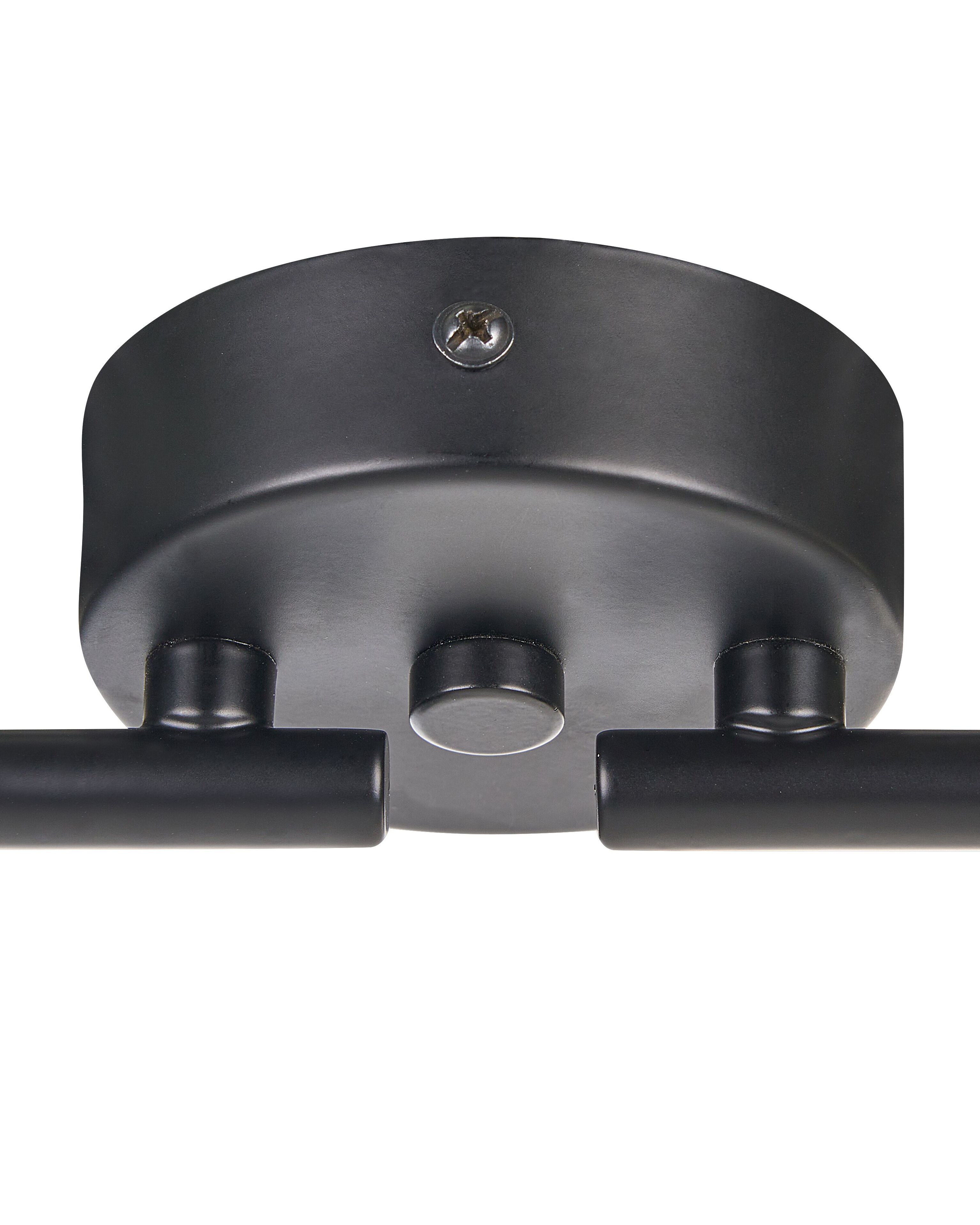 Taklampe 4-lys svart metall ERMA | Beliani.no