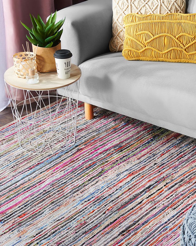 Teppich bunt 140 x 200 cm Kurzflor MERSIN | Beliani.de