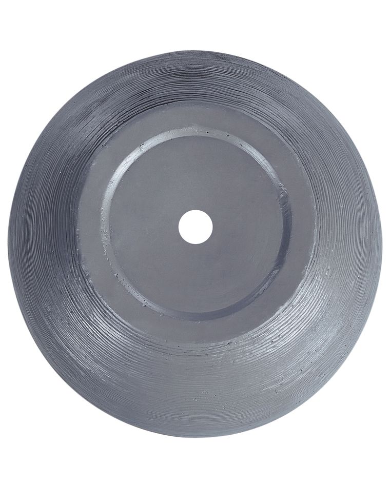 Stone Plant Pot 50x50x39 cm Grey ZAKROS | Beliani.co.uk