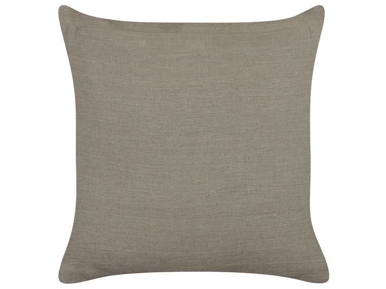Conjunto de 2 cojines de lino gris pardo 45 x 45 cm SAGINA | Beliani.es