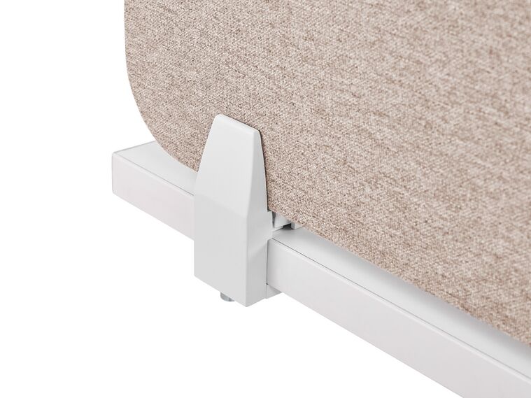 Desk Screen 80 x 40 cm Beige WALLY | Beliani.co.uk