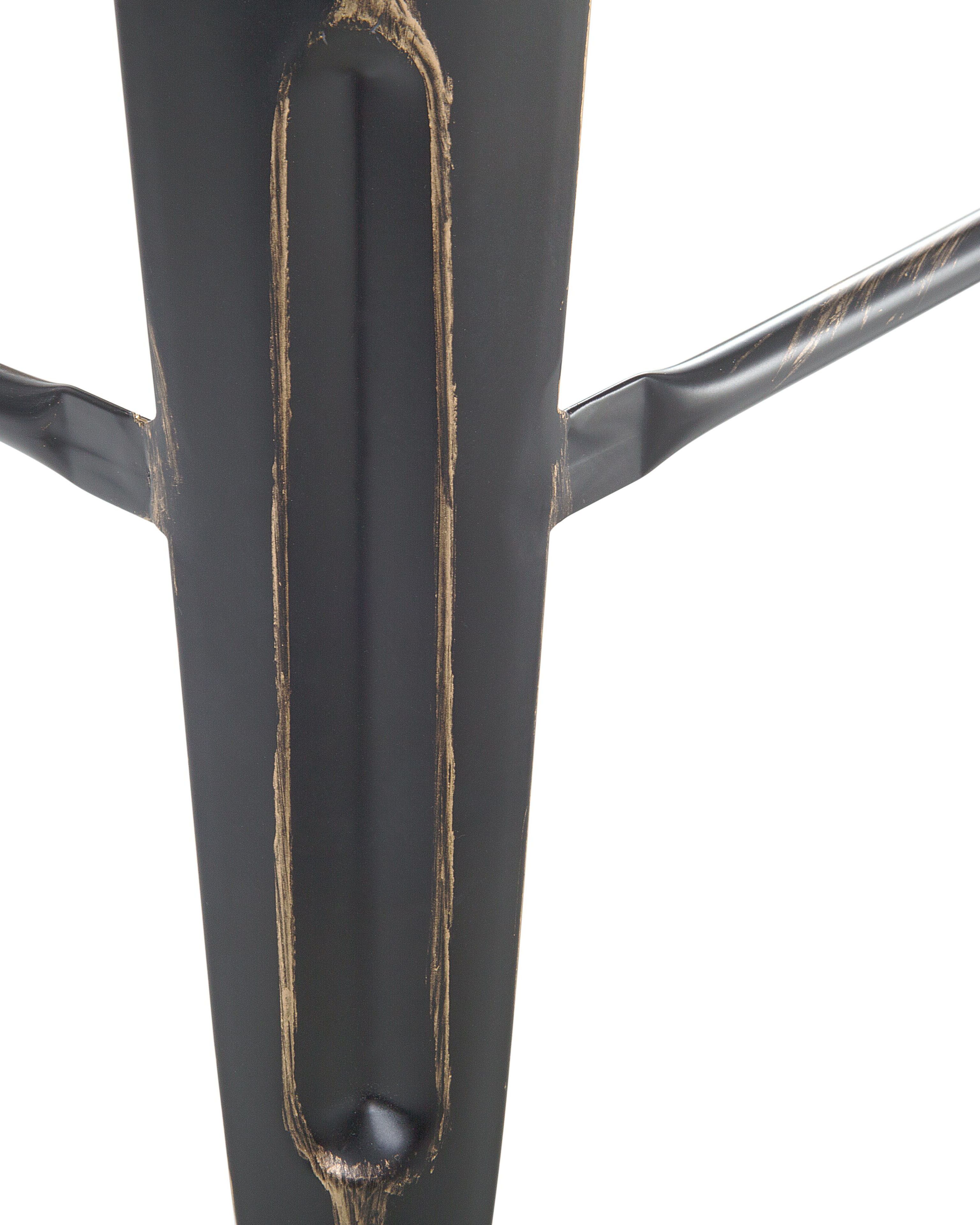 Barhocker schwarz-gold 2er Set Höhe 76 cm CABRILLO | Beliani.ch