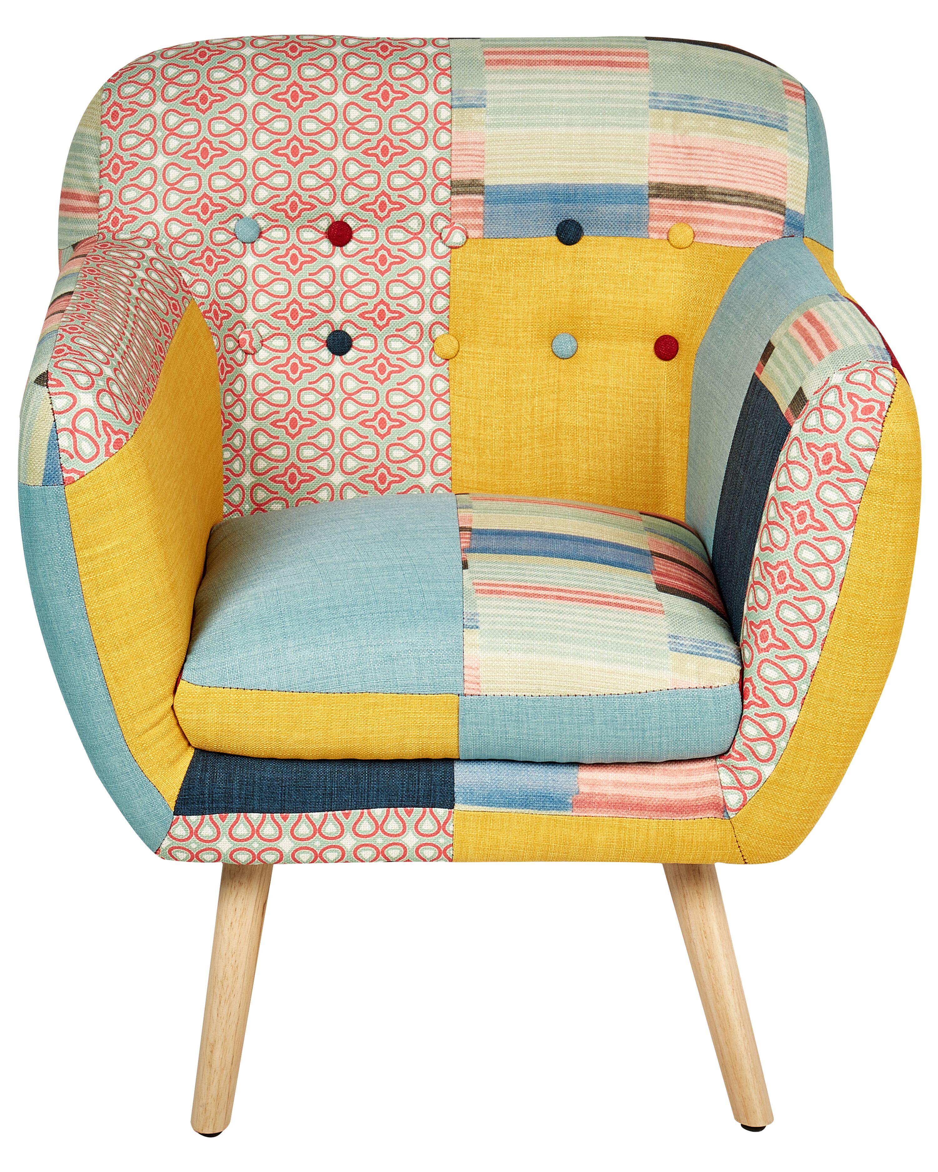 Fotel patchwork wielokolorowy MELBY | Beliani.pl
