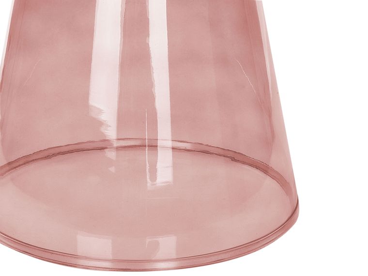 Table d'appoint en verre rouge foncé LAGUNA | Beliani.fr