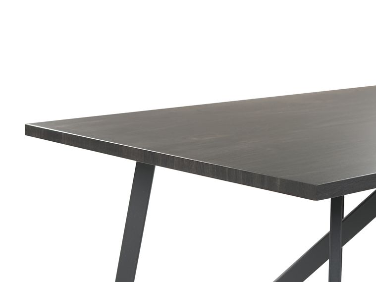 Dining Table 140 x 80 cm Black ANNIKA | Beliani.no