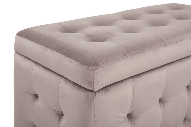 Rahi sametti säilytystila vaaleanpunainen 72 x 42 cm MICHIGAN | Beliani.fi