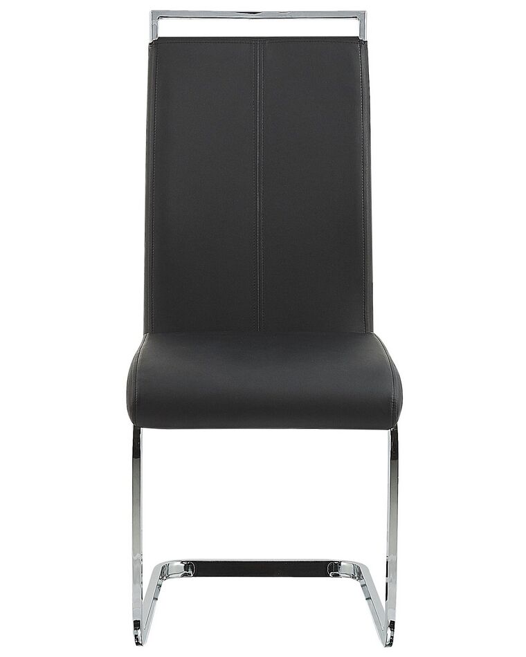 Stol sort 2 stk GREEDIN | Beliani.dk