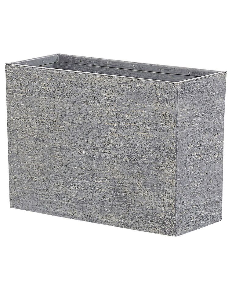 Maceta rectangular gris 34x80x56 cm EDESSA | Beliani.es