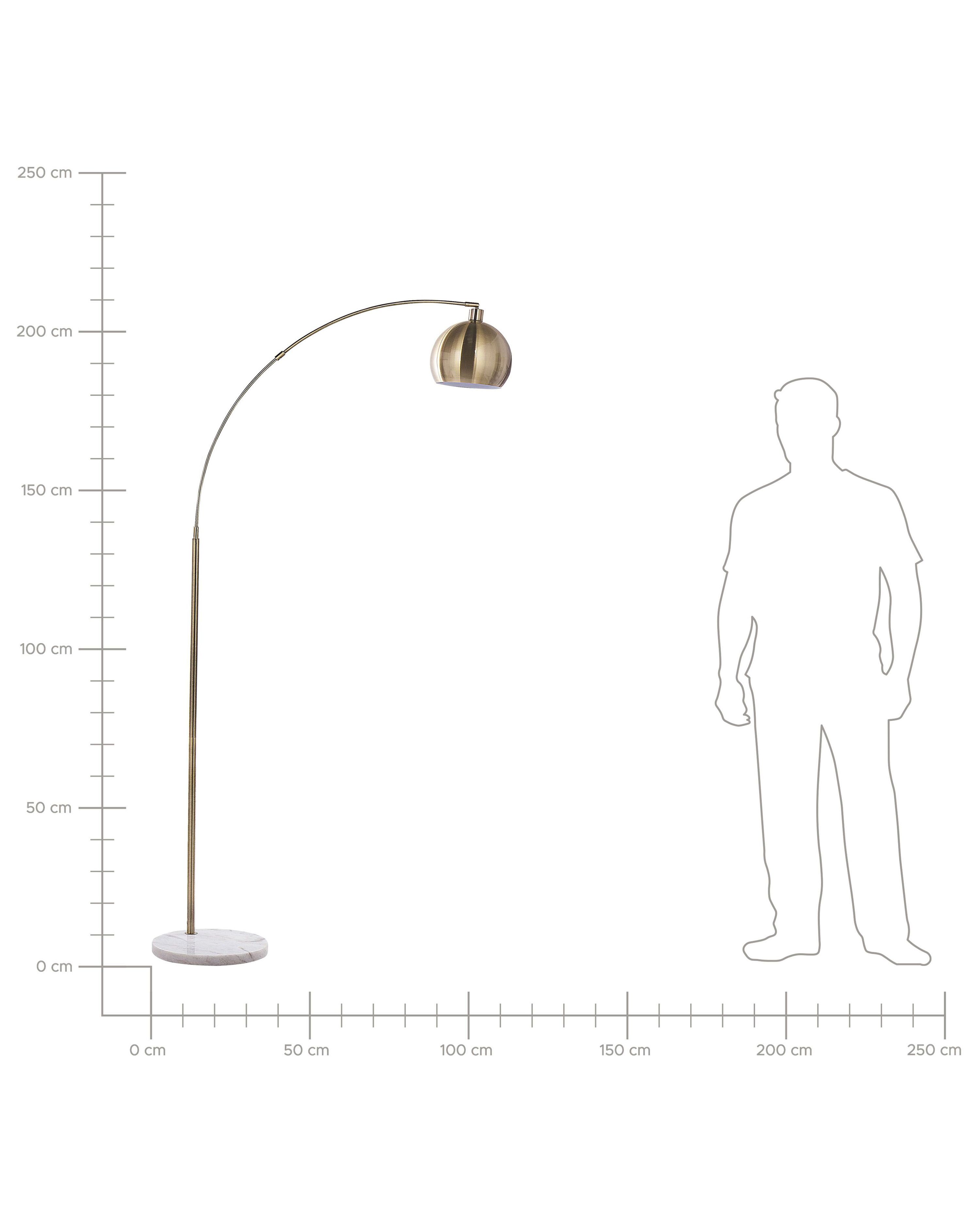 Staande lamp messing PAROO | Beliani.nl