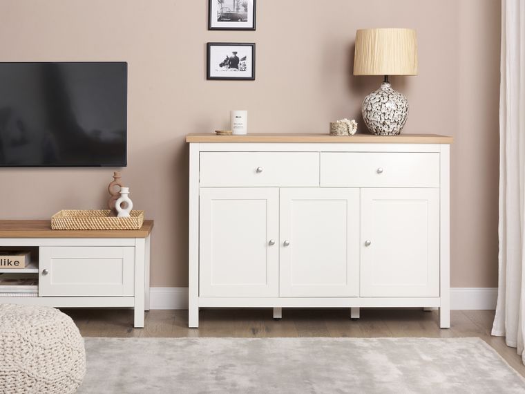 Kommode hvid/lyst træ ATOCA | Beliani.dk