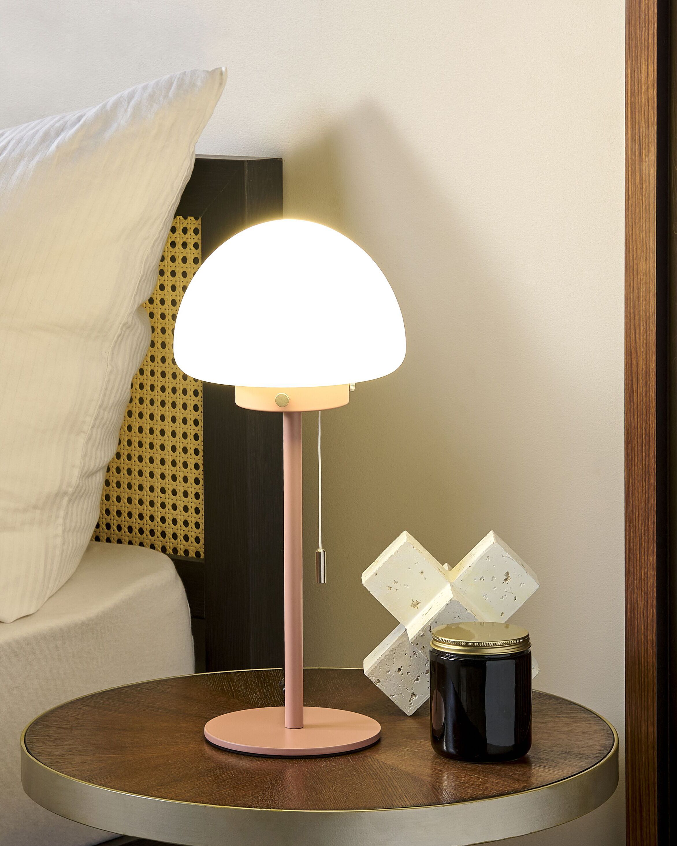 Table Lamp Pink MORUGA | Beliani.co.uk