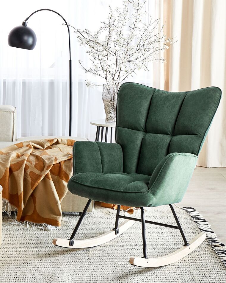 Rocking Chair Dark Green OULU | Beliani.at