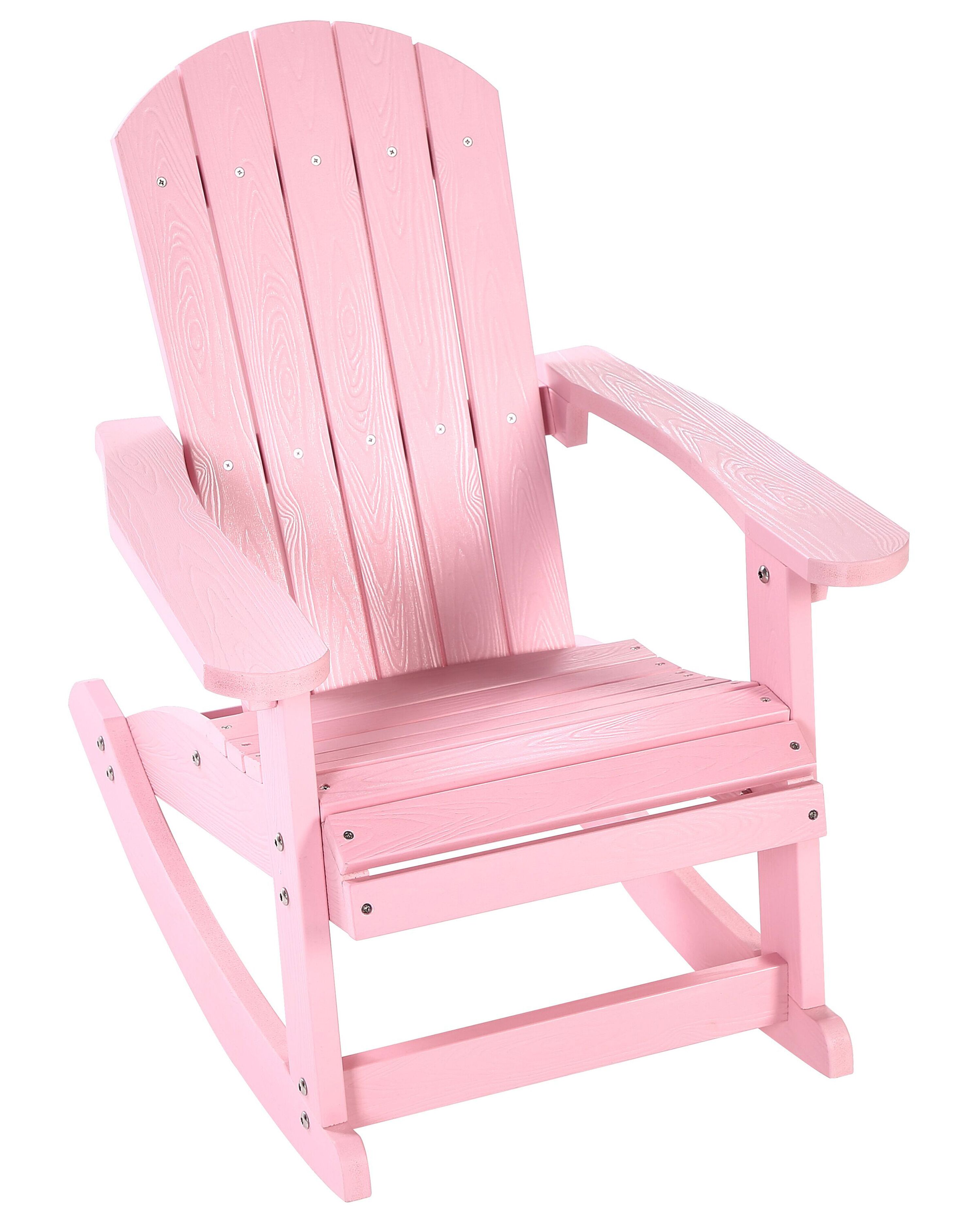 Garden Kids Rocking Chair Pink ADIRONDACK | Beliani.co.uk