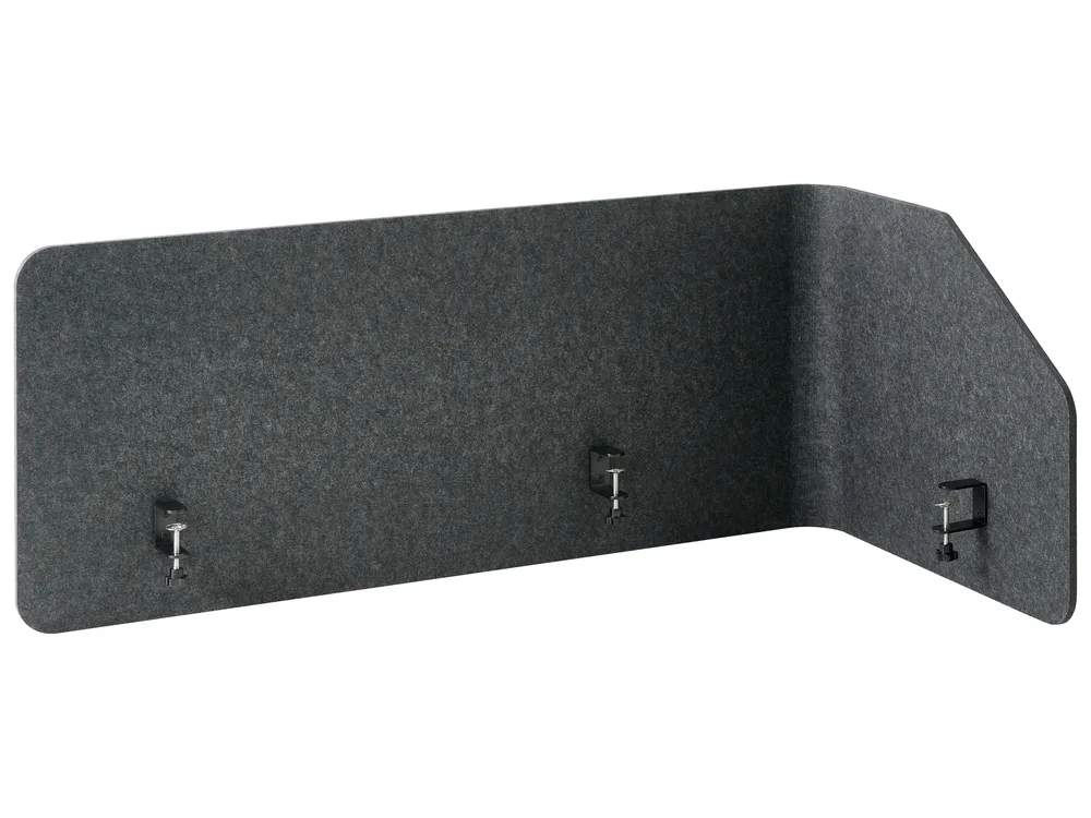 Cloison amovible de bureau FOLDY Gris foncé | Beliani.fr