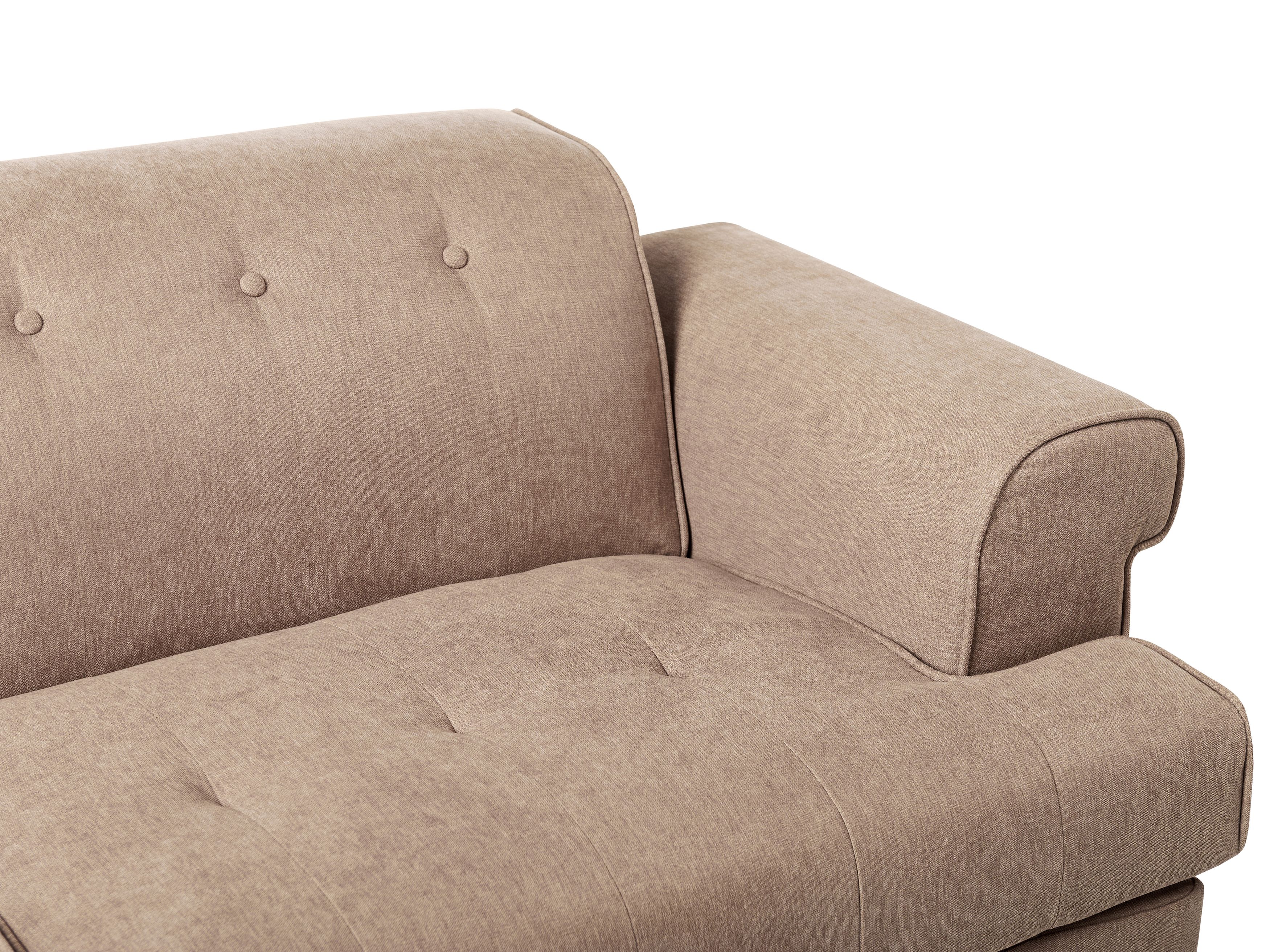 Bankenset stof lichtbruin SKIVE | Beliani.nl