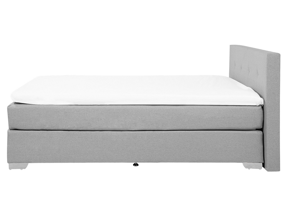 Grey king size divan bed with headboard store