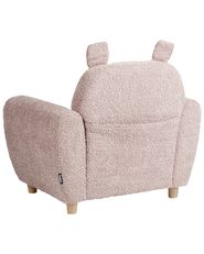 Kinderfauteuil bouclé roze MARIBO | Beliani.nl