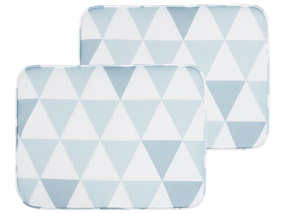 Set of 2 Garden Chairs PRASIMO PE Rattan Natural | Beliani.co.uk