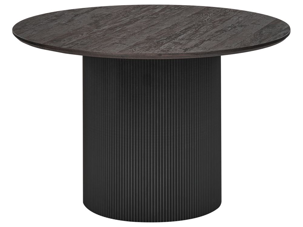 Round Dining Table 120 cm Black SHEHO Beliani
