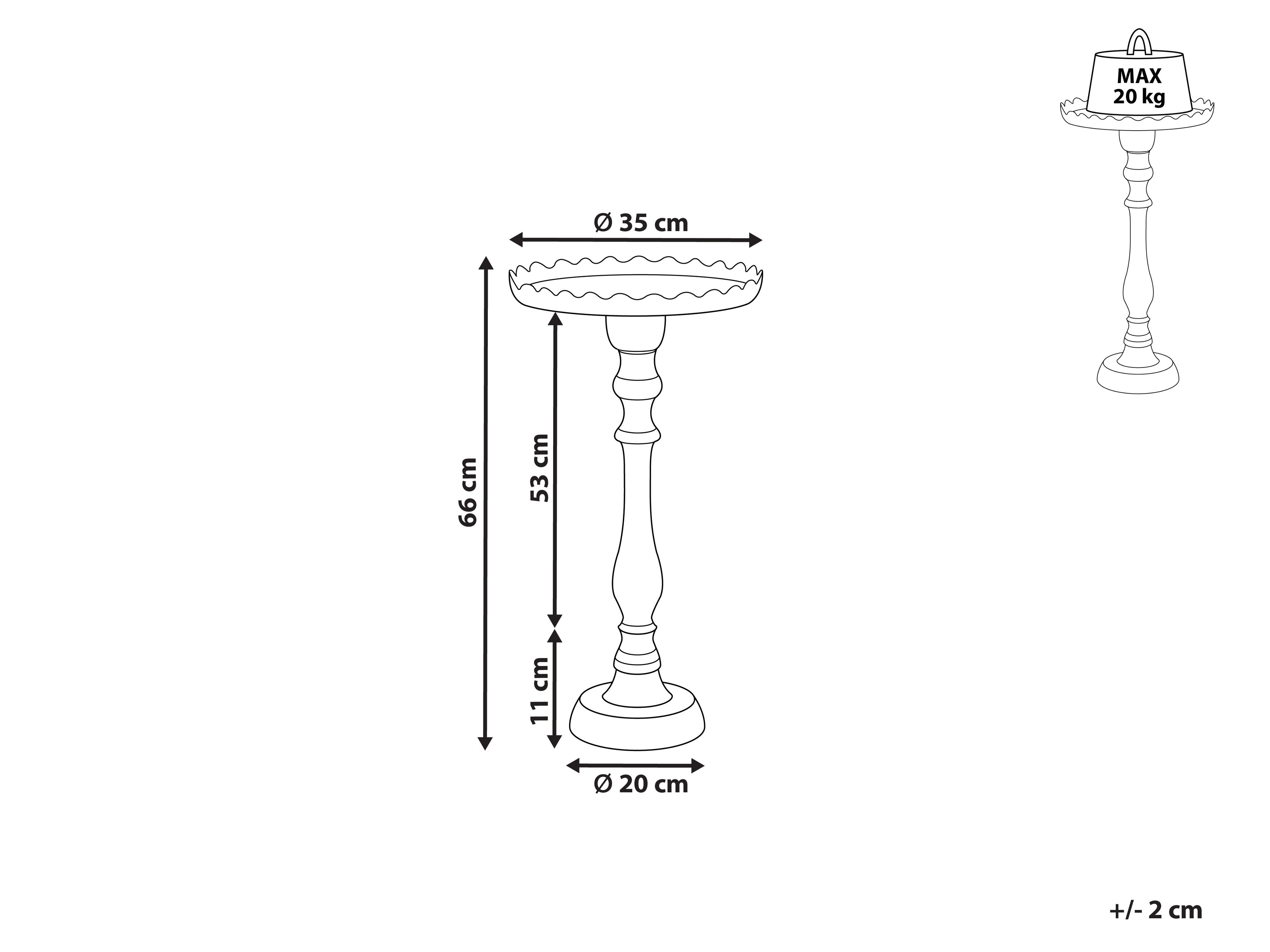 Metal Side Table Gold TIMARU | Beliani.co.uk
