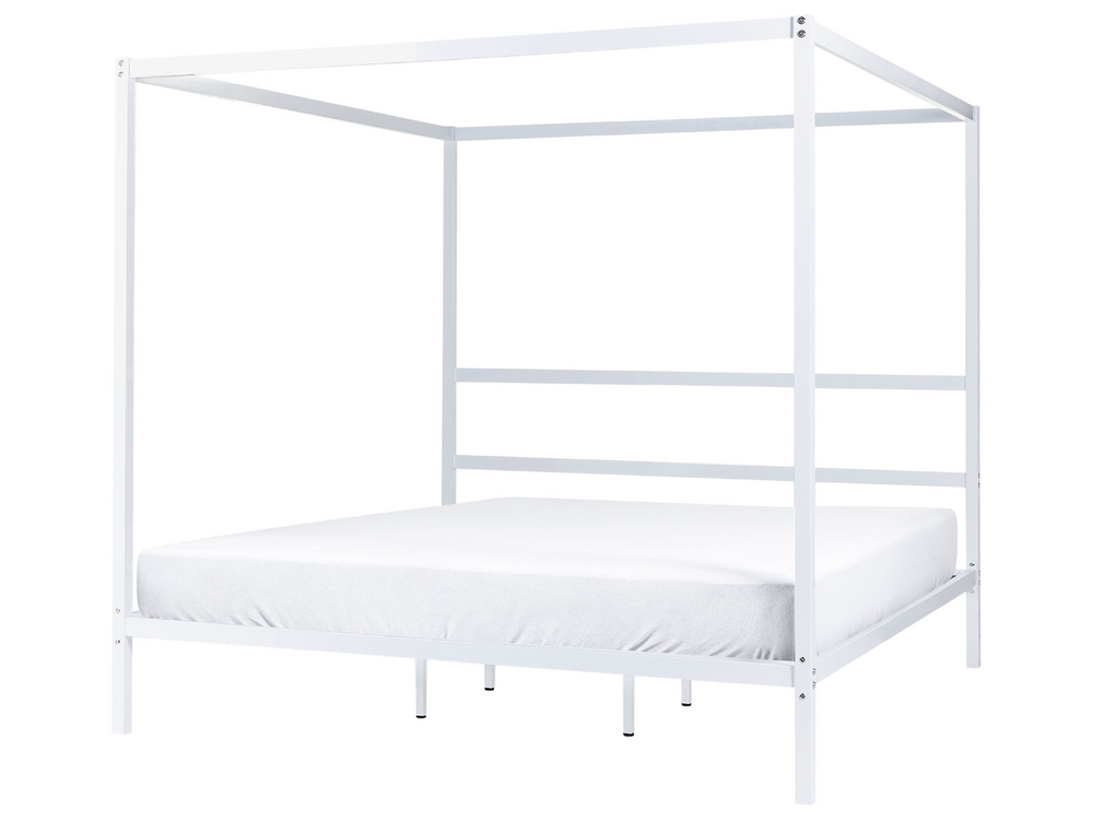 White canopy king bed store