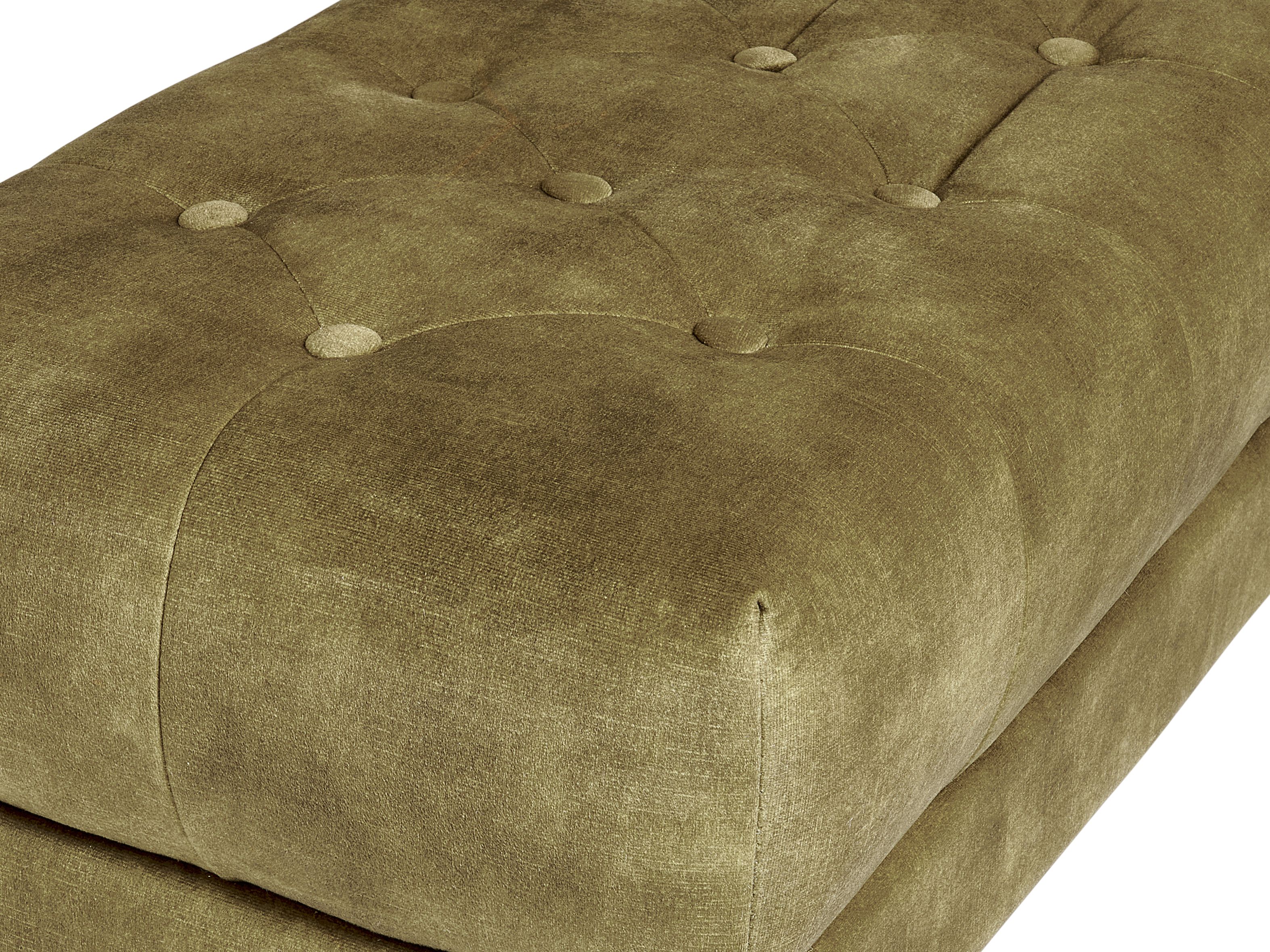 Velvet Bench Olive Green ROSEVILLE | Beliani.co.uk