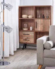 Regal ATLANTA 131 cm Braun | Beliani.de