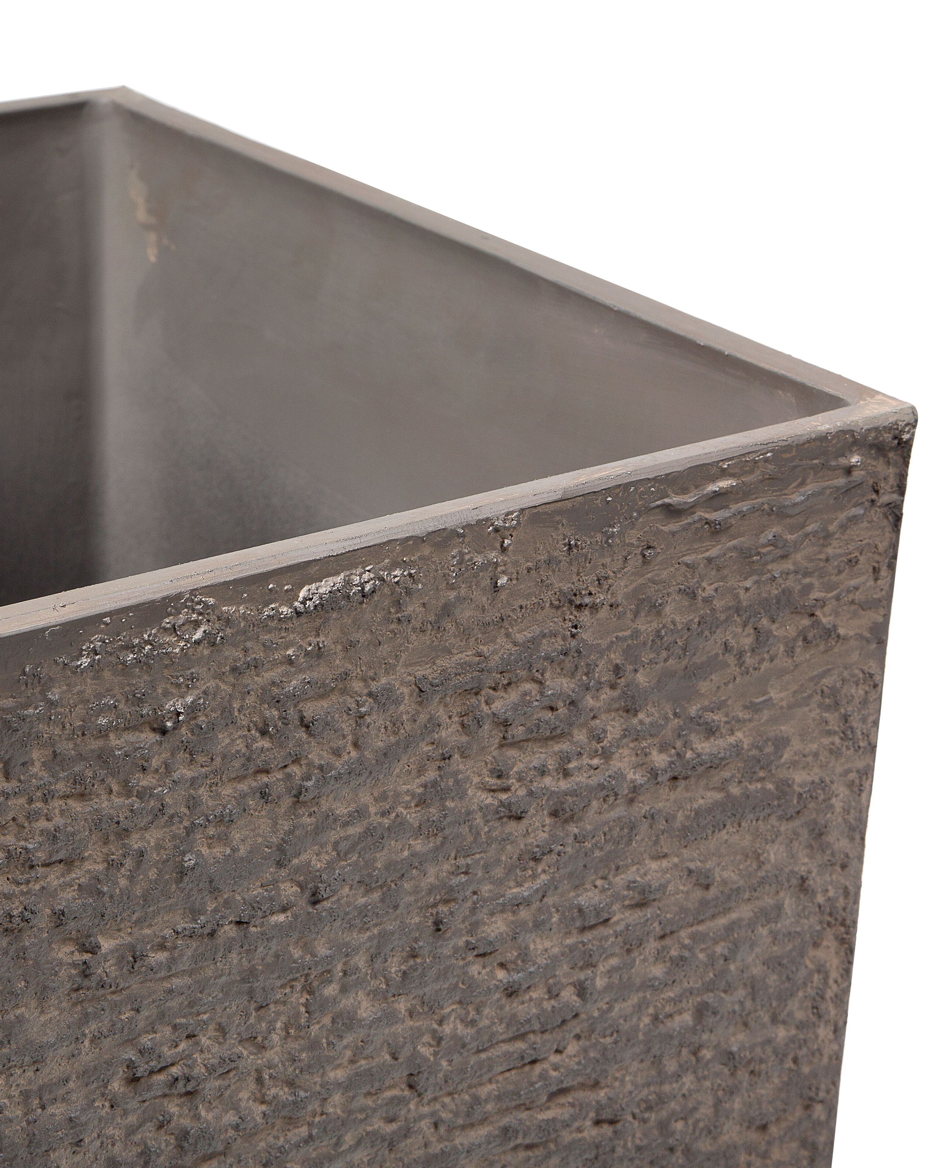 Plant Pot 30 x 30 x 60 cm Brown GAZA | Beliani.co.uk