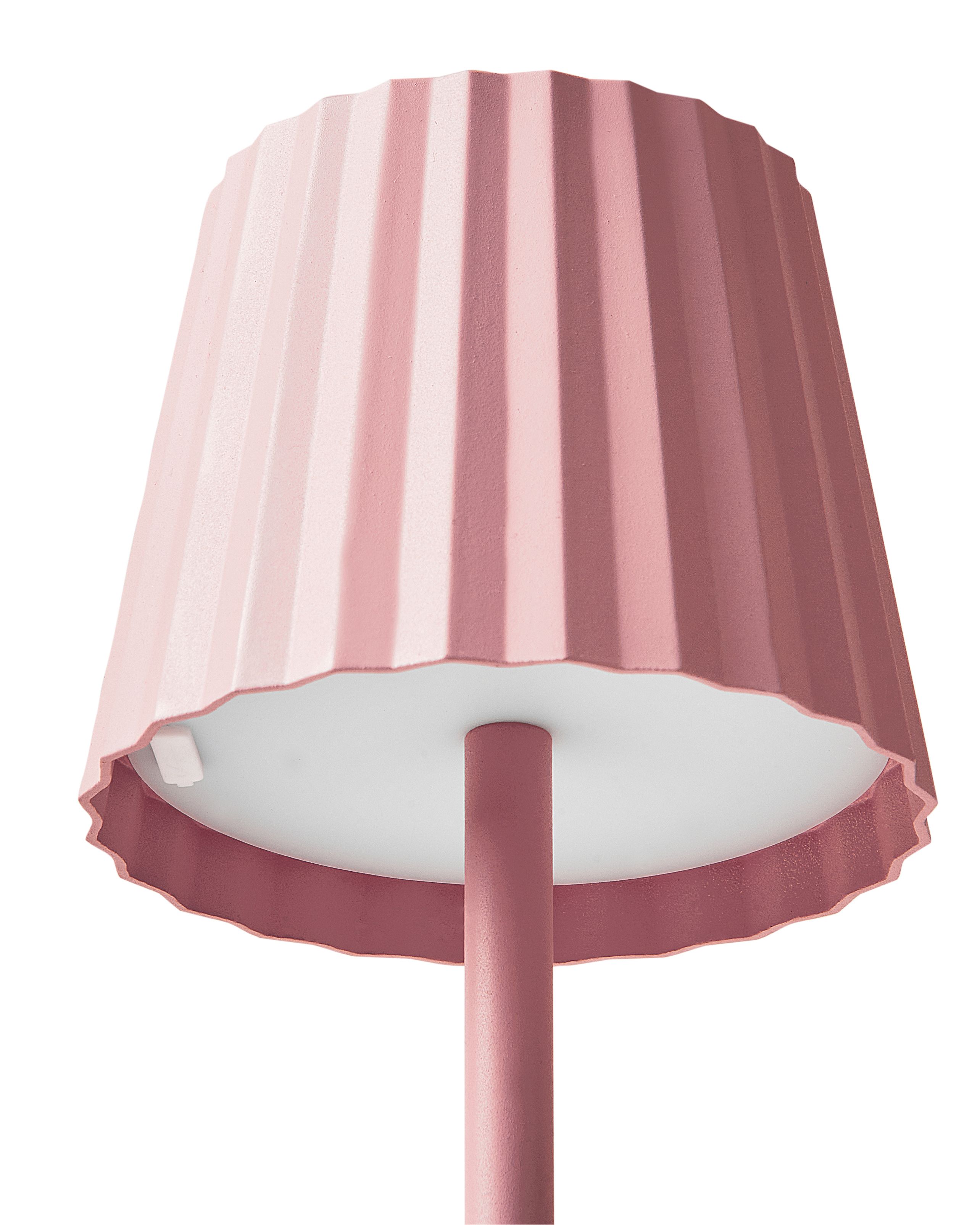 Metal Table Lamp Pastel Pink POMBEIRO | Beliani.co.uk
