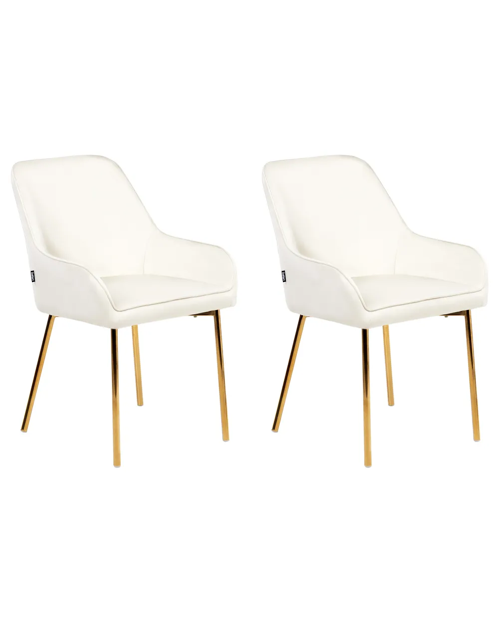 Set of 2 Dining Chairs LOVERNA Corduroy Grey | Beliani.co.uk