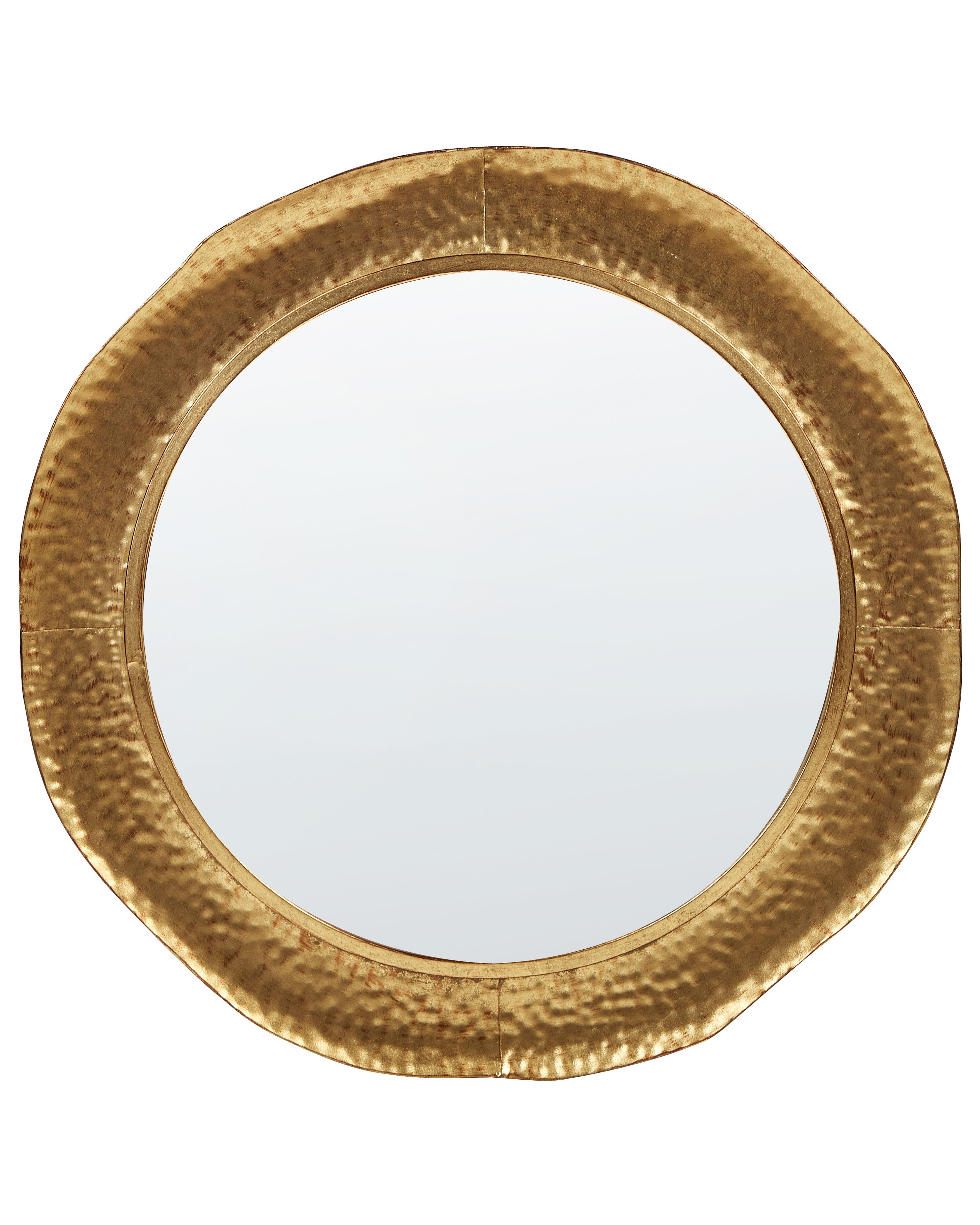 Wall Mirror MERCY 78 cm 78 cm Metal Gold | Beliani.co.uk
