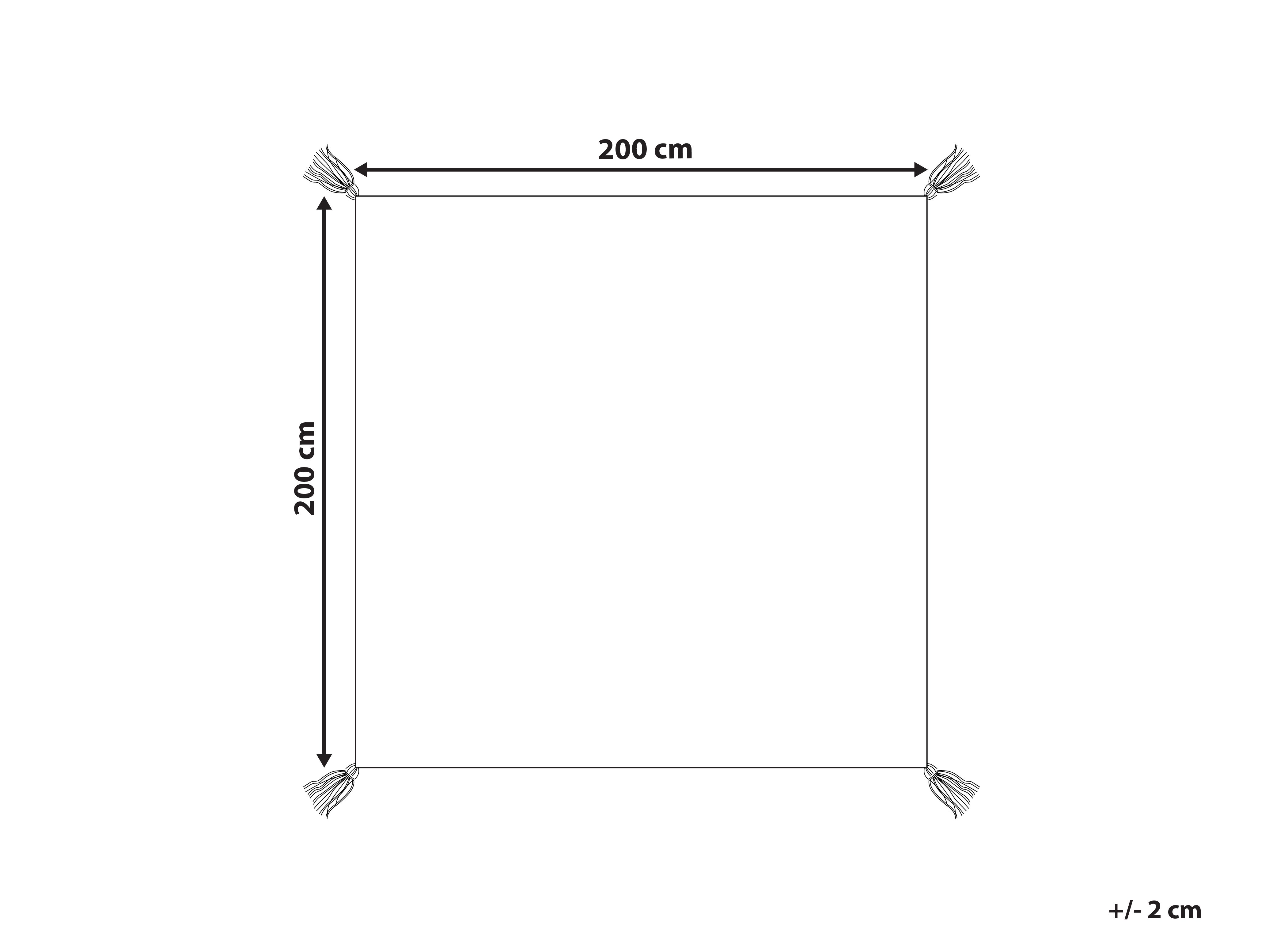 Picnic tæppe TUZIANI 200x200 cm Grøn | Beliani.dk
