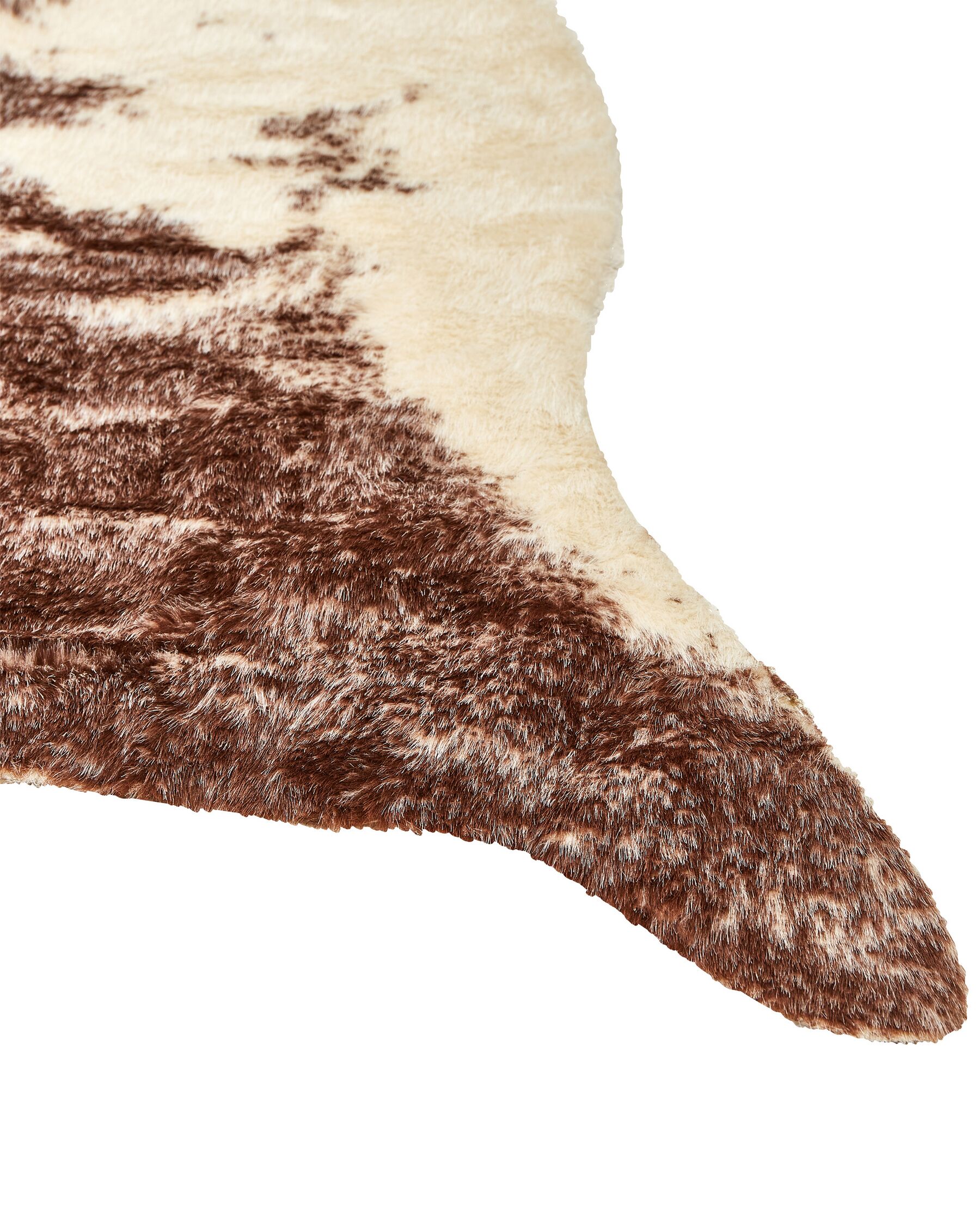 Faux Fur Area Rug 150 x 200 cm Brown ZEIL | Beliani.co.uk