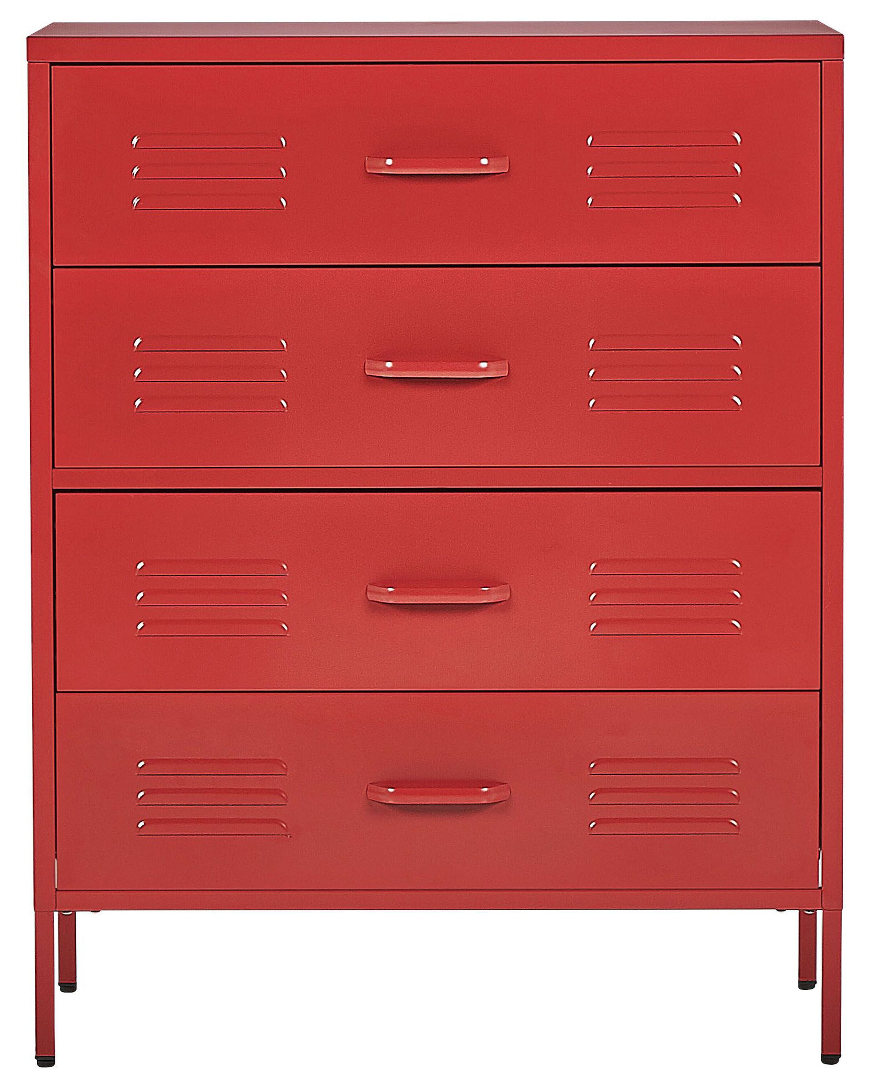 Kommode ENAGO Metall Rot | Beliani.ch