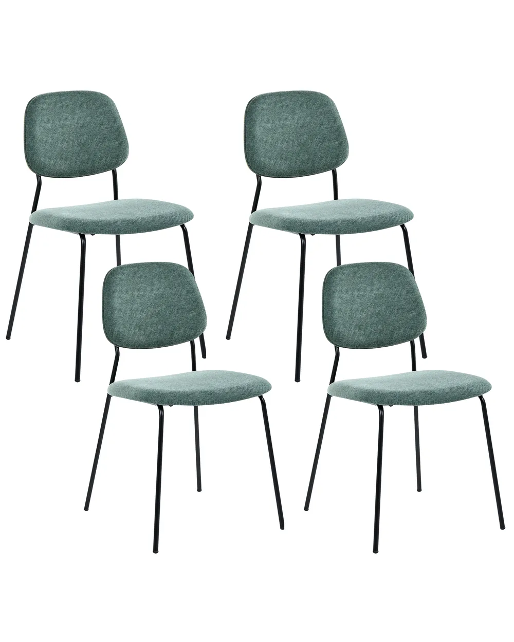 Set de 4 scaune dining RILEY Verde | Beliani.ro