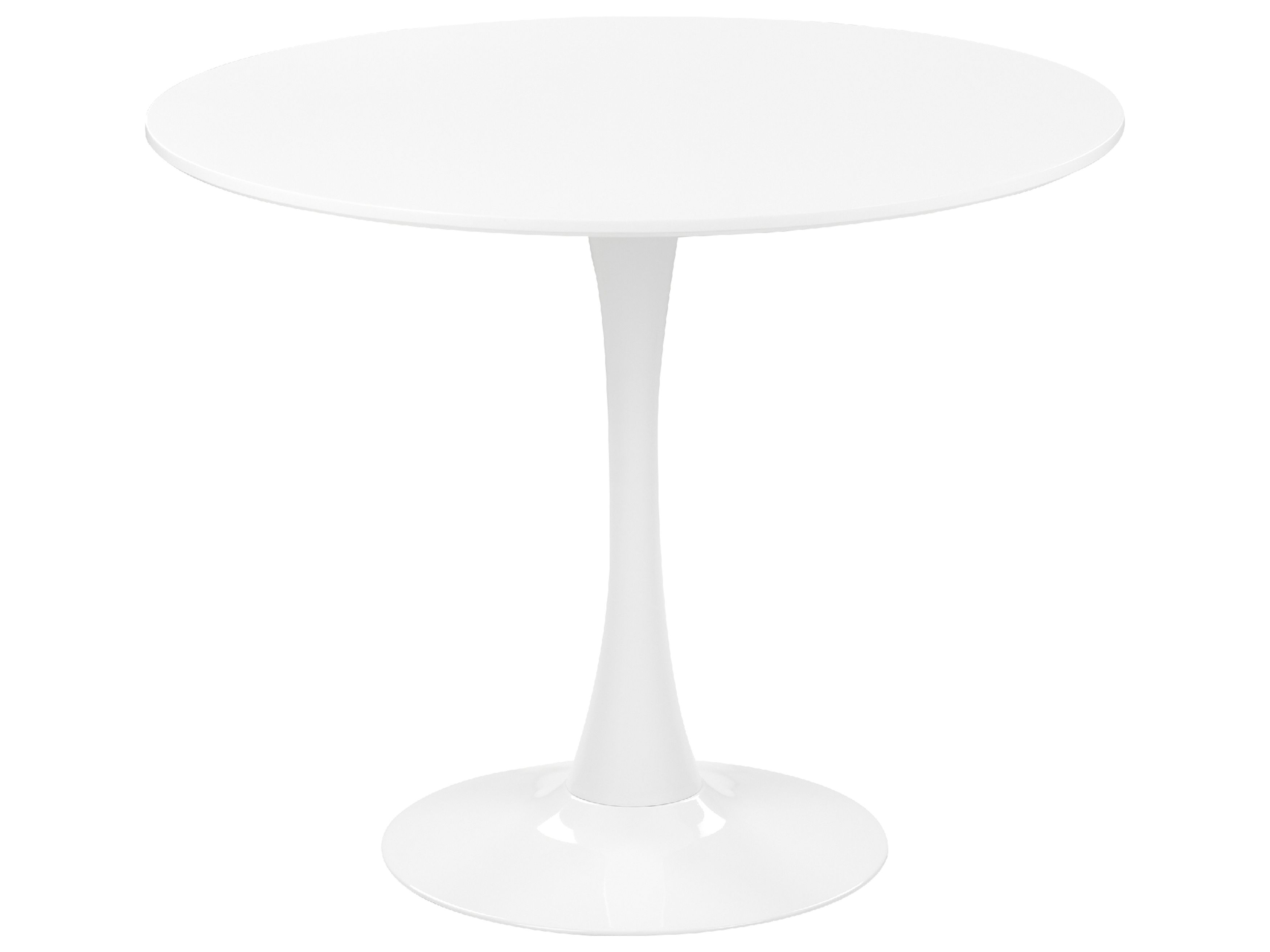 Dining Table BOCA White 90 cm 90 cm | Beliani.co.uk