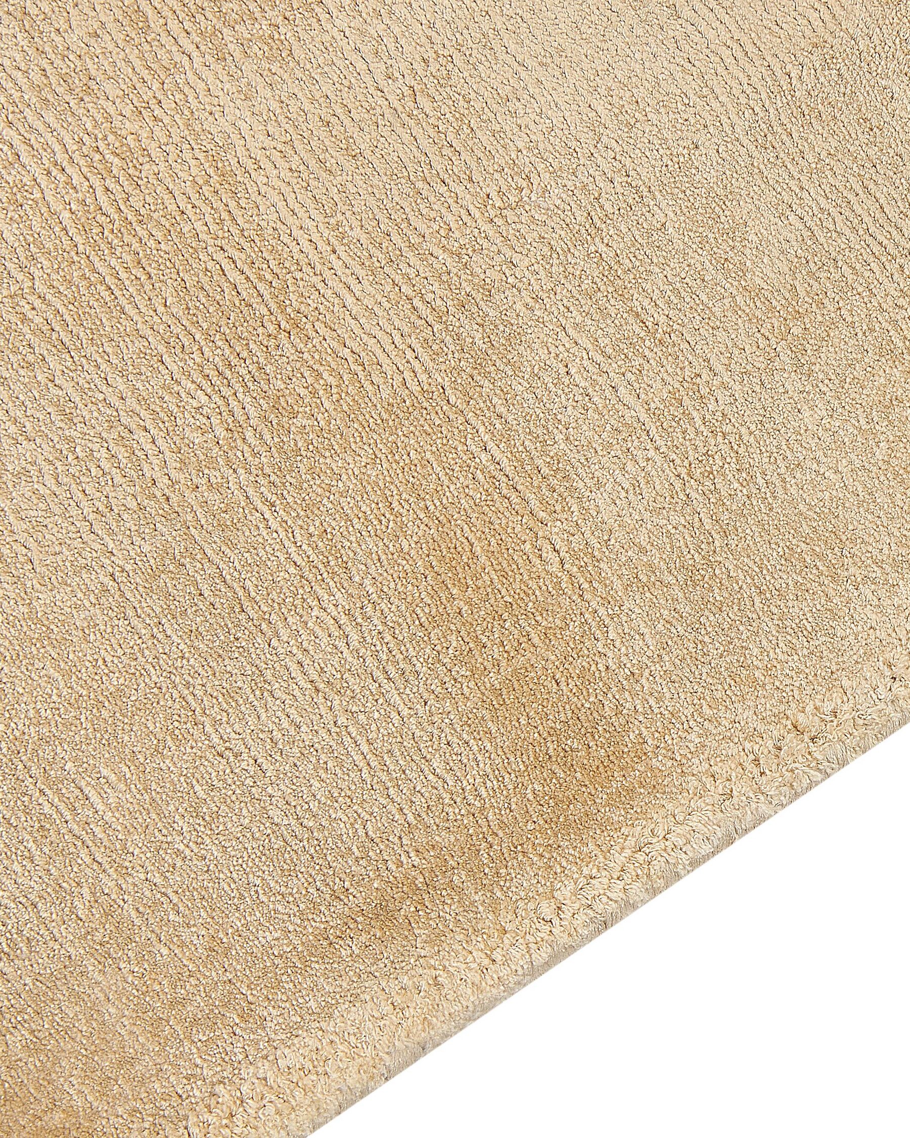 Viscose Area Rug 80 x 150 cm Sand Beige GESI II | Beliani.co.uk