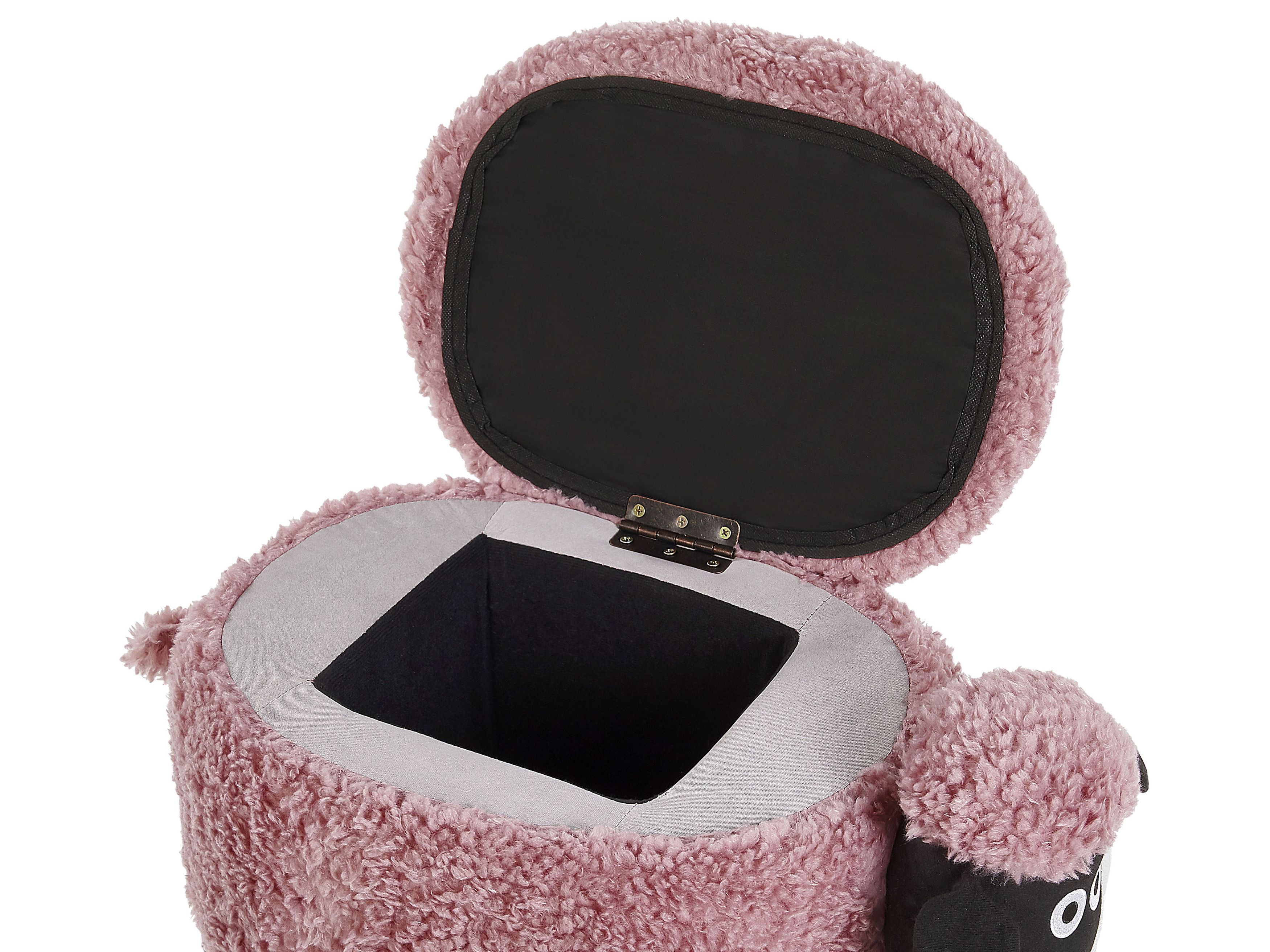 Fabric Storage Animal Stool Pink SHEEP | Beliani.co.uk