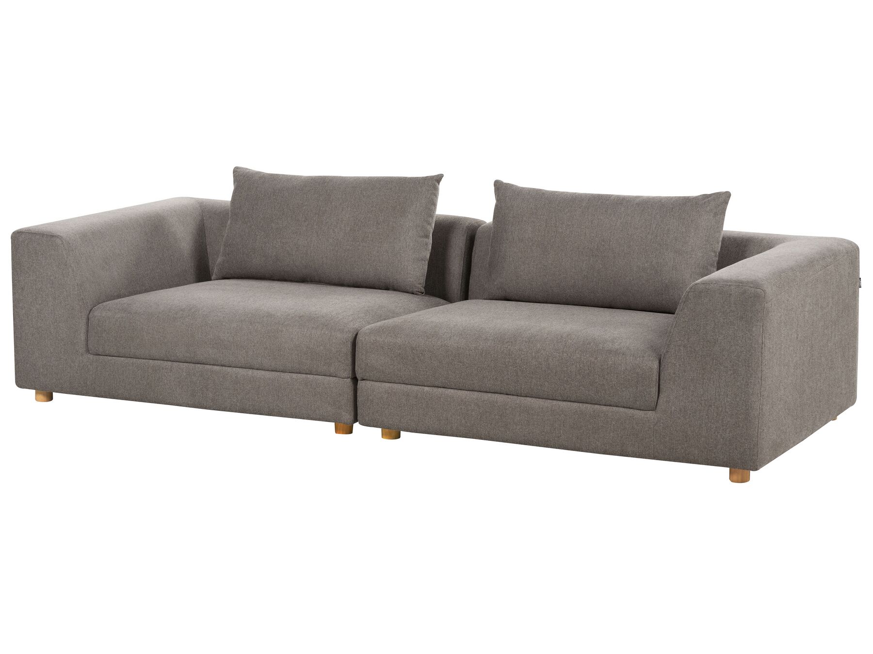 3 Seater Sofa Brown LERMON | Beliani.co.uk